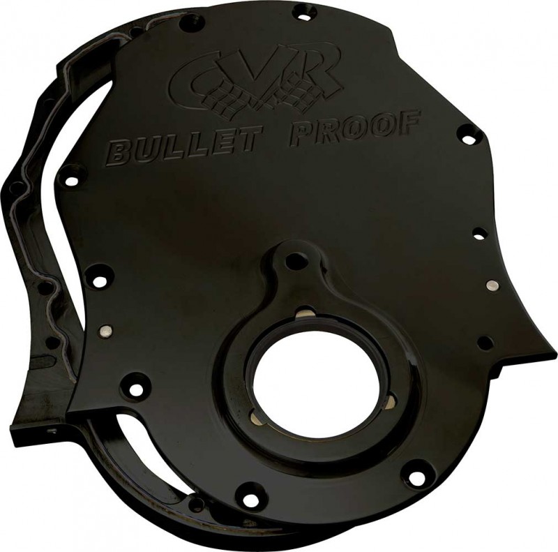 BB Chevy timing cover – Black | CVR High Performance Racing Products